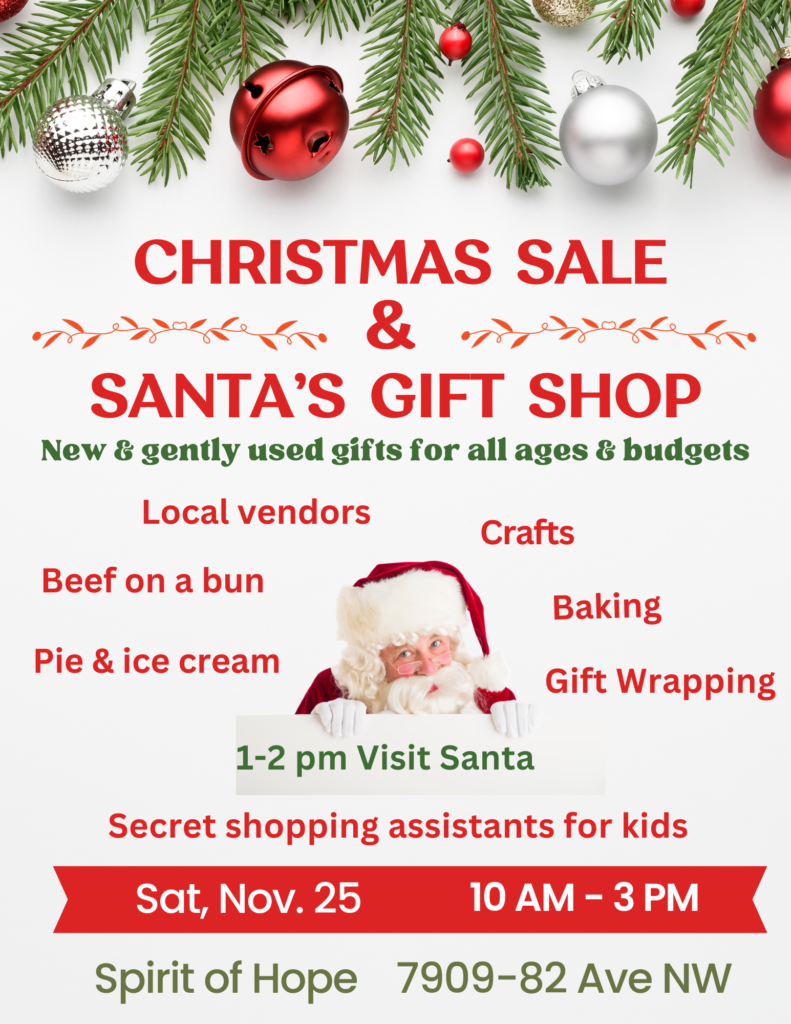 Christmas Sale and Santa's Gift Shop - Northern Spirit Regional Council